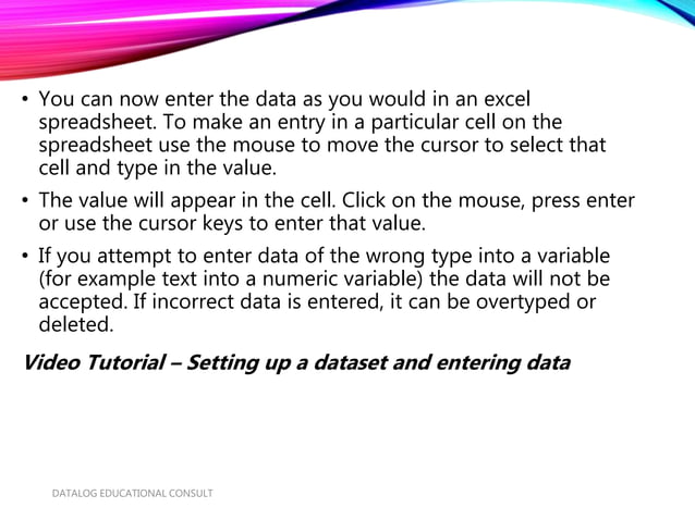 Introduction to spss 1 | PPT