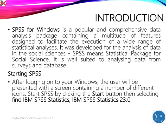 Introduction to spss 1 | PPT