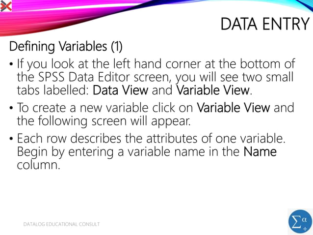 Introduction to spss 1 | PPT