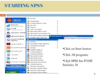 Introduction to spss 18 | PPT
