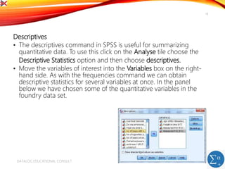 Introduction to spss 2 | PPTX