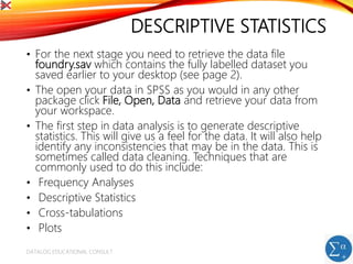 Introduction to spss 2 | PPTX