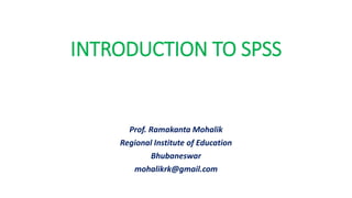 Working with SPSS | PPTX