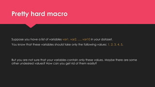 Introduction to SPSS macros | PDF | Programming Languages | Computing