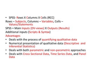 Introduction to spss – part 1 | PPTX