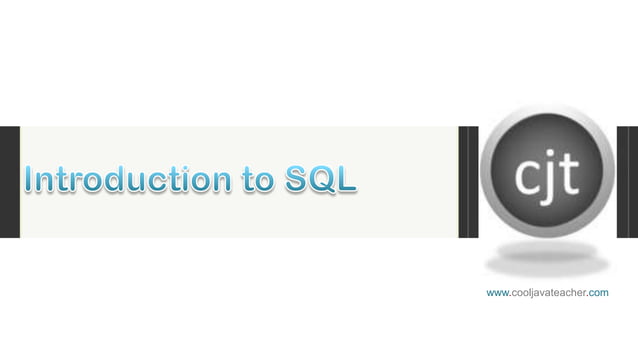 Introduction to SQL | PPT