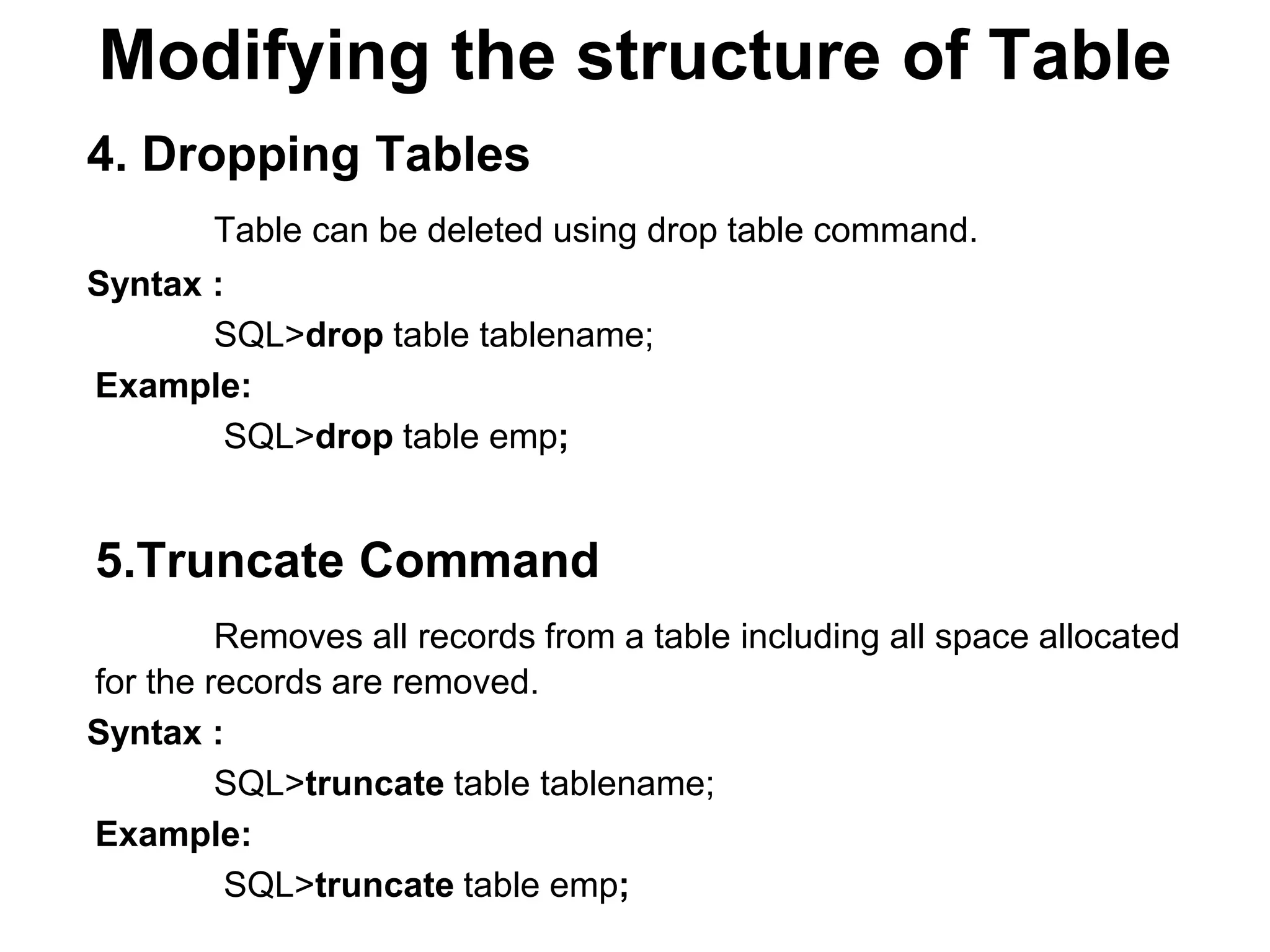 Introduction To Sql Ppt 