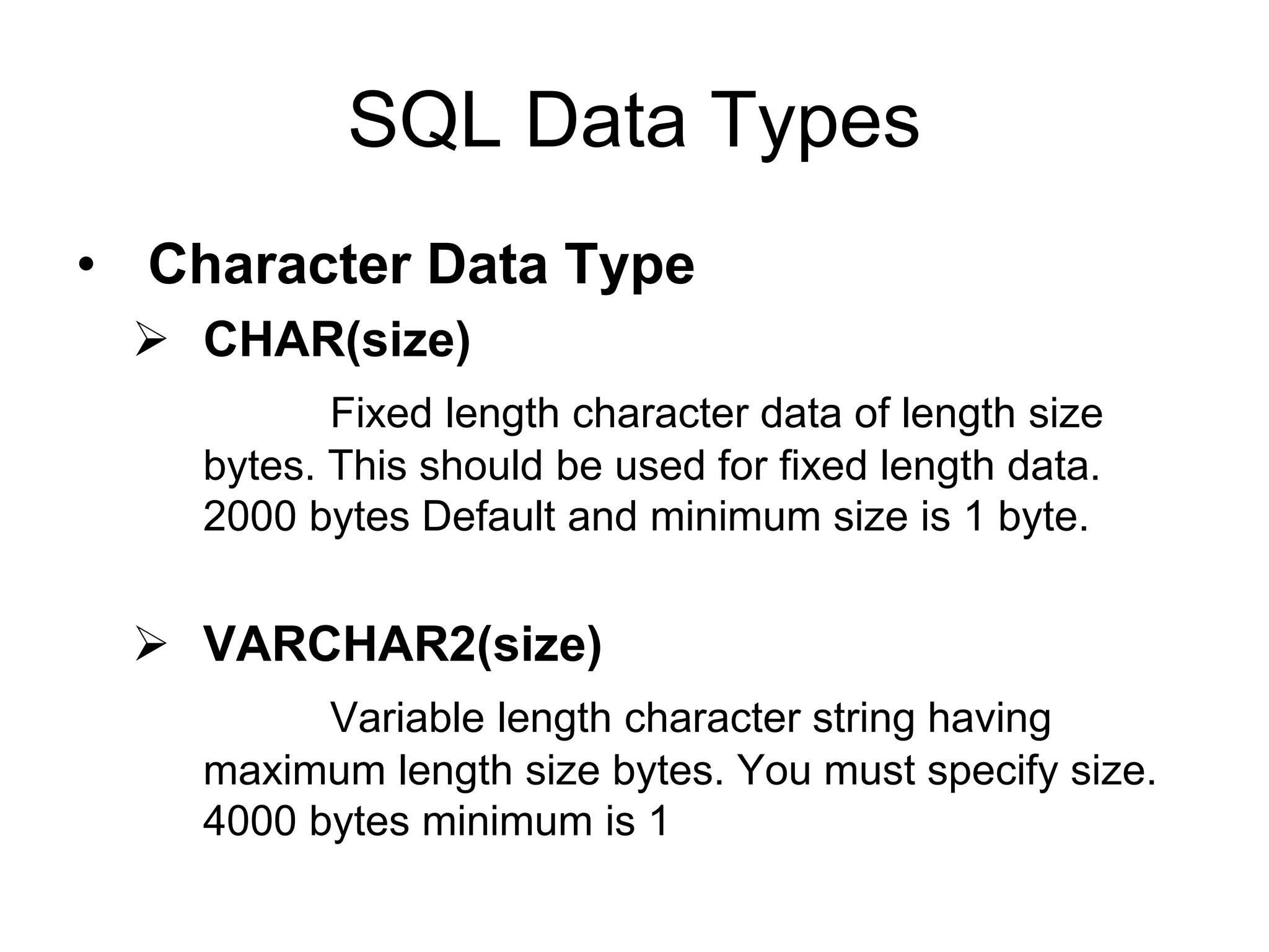 Introduction to (sql) | PPTX