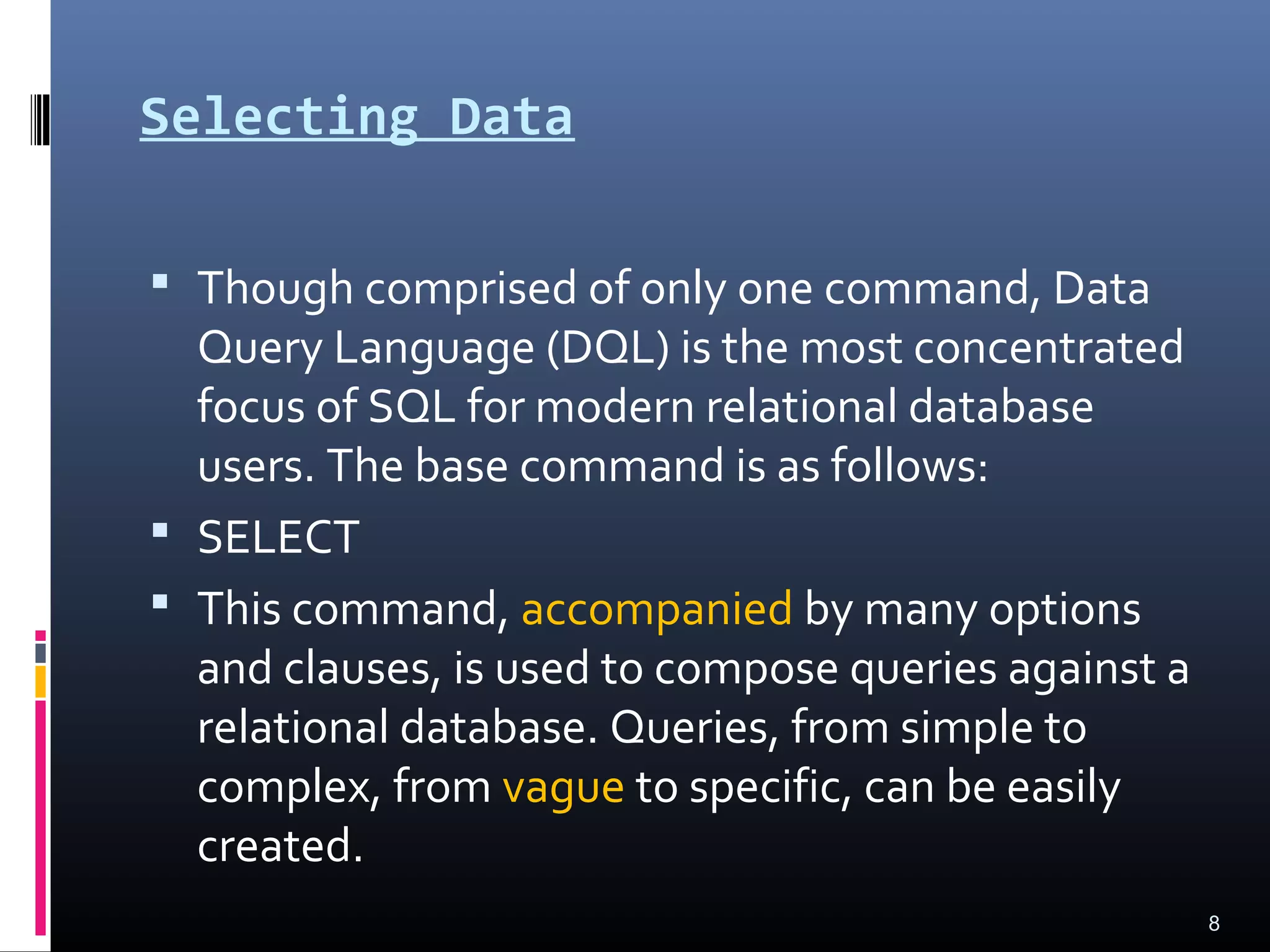 Introduction to SQL | PPT