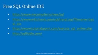 Introduction to SQL | PPTX