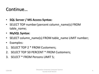 Introduction to sql_02 | PPT