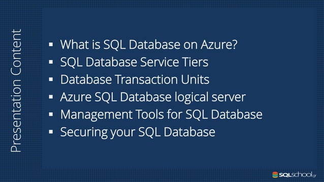 Introduction to sql database on azure | PDF | Databases | Computer Software and Applications