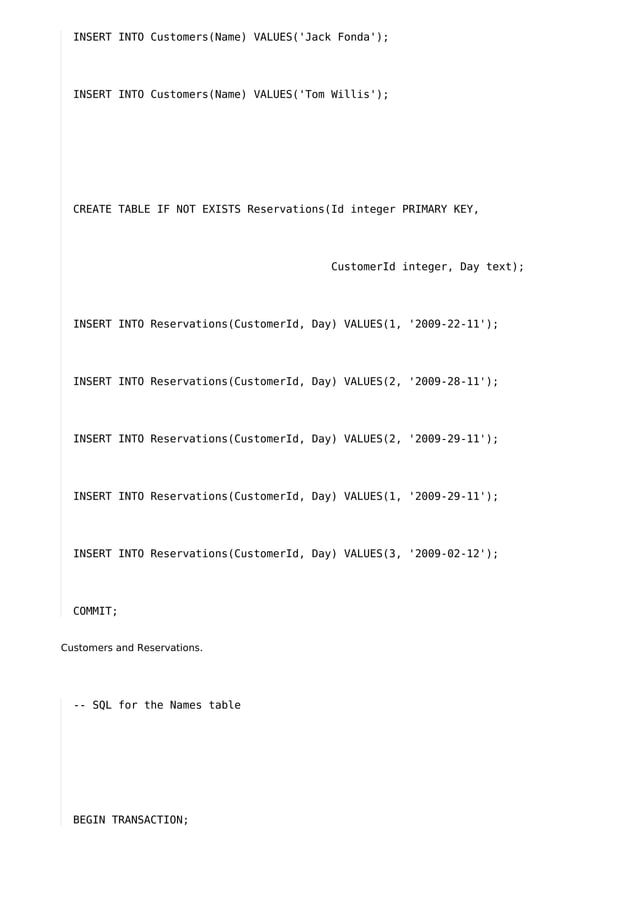 Introduction to sq lite | PDF