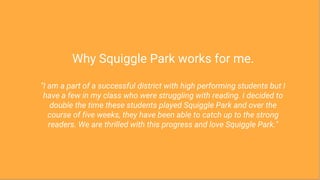 Sharing Squiggle Park In School and District PD - Deck For Educators | PDF
