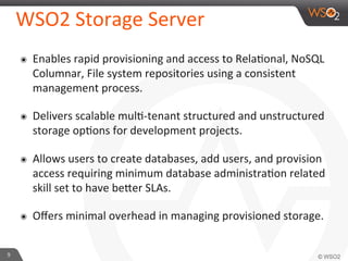 Introduction to WSO2 Storage Server | PDF | Cloud Computing | Internet