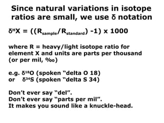Introduction to Stable Isotopes and fractionation.ppt