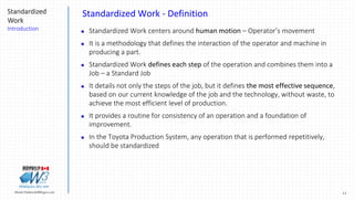 Introduction to Standardized Work | PPTX