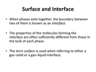 Introduction to Surface and Interfacial Tension | PPTX