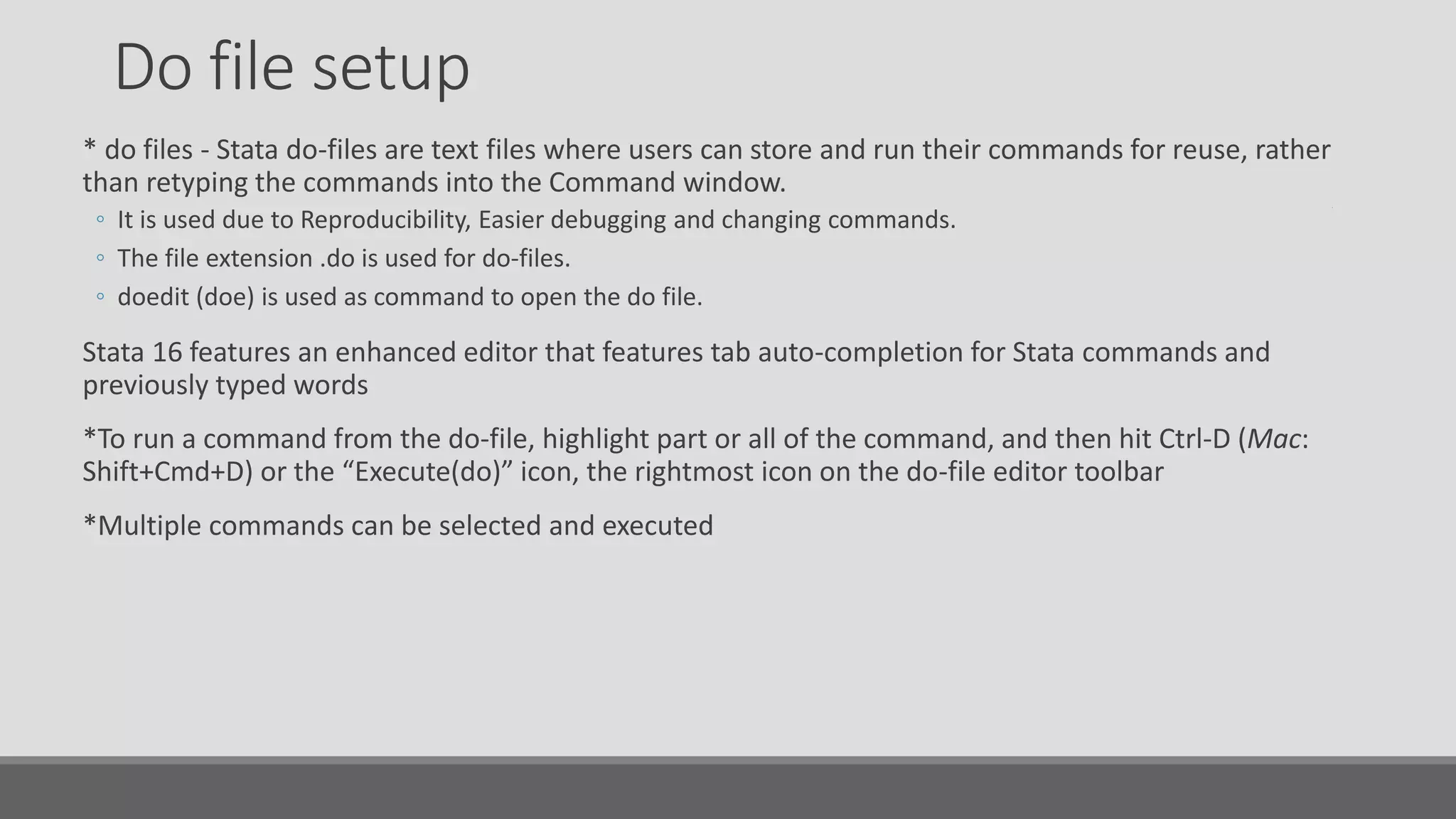 Introduction To Stata Pptx