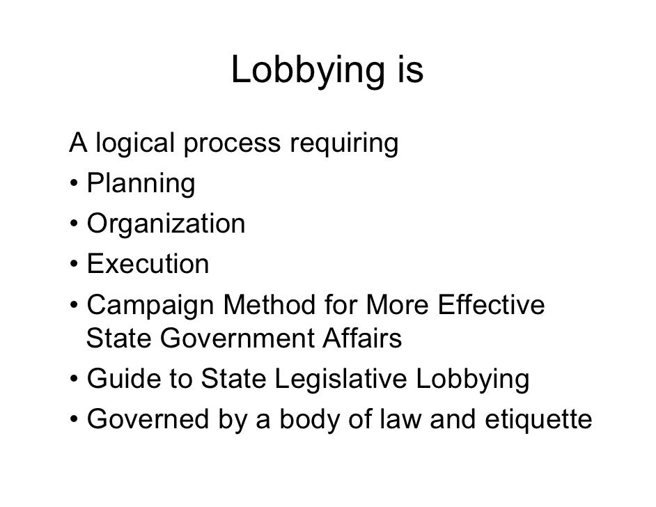 State Lobbying