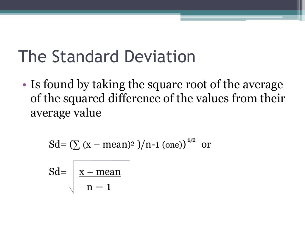 Introduction To Statistical Concepts