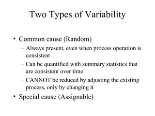 Introduction To Statistical Process Control | PPT