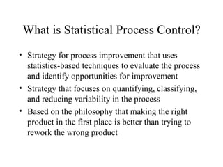 Introduction To Statistical Process Control | PPT