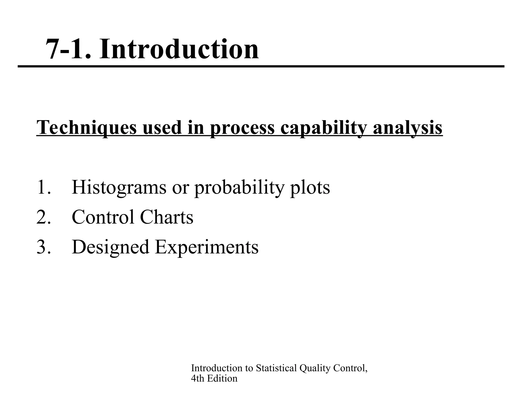 introduction to statistical quality control.ppt | Science