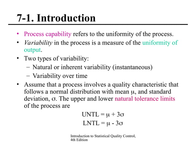 introduction to statistical quality control.ppt | Science