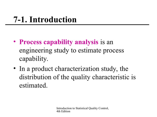 introduction to statistical quality control.ppt | Science