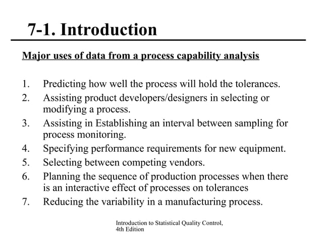 introduction to statistical quality control.ppt | Science