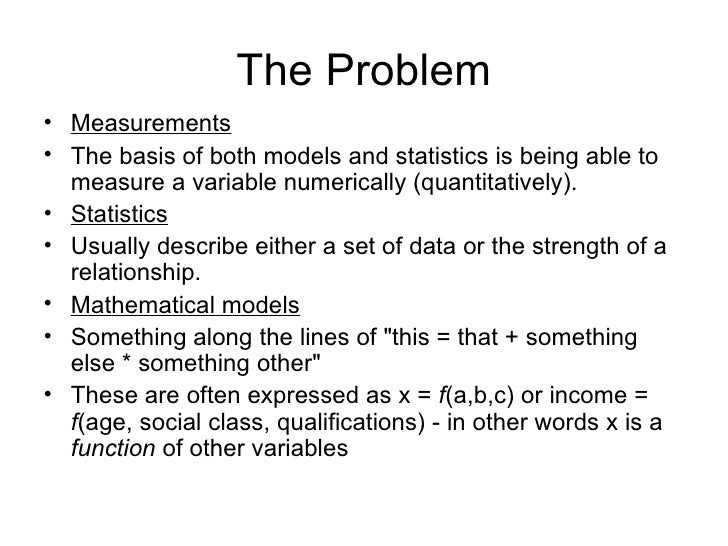 Introduction to statistical terms