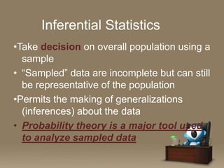 Introduction to statistics | PPT