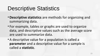 Introduction to statistics | PPT