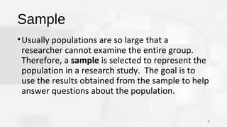 Introduction to statistics | PPT