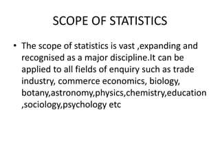 Introduction to statistics | PPT