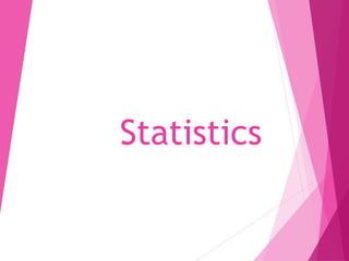 Introduction to statistics | PPT