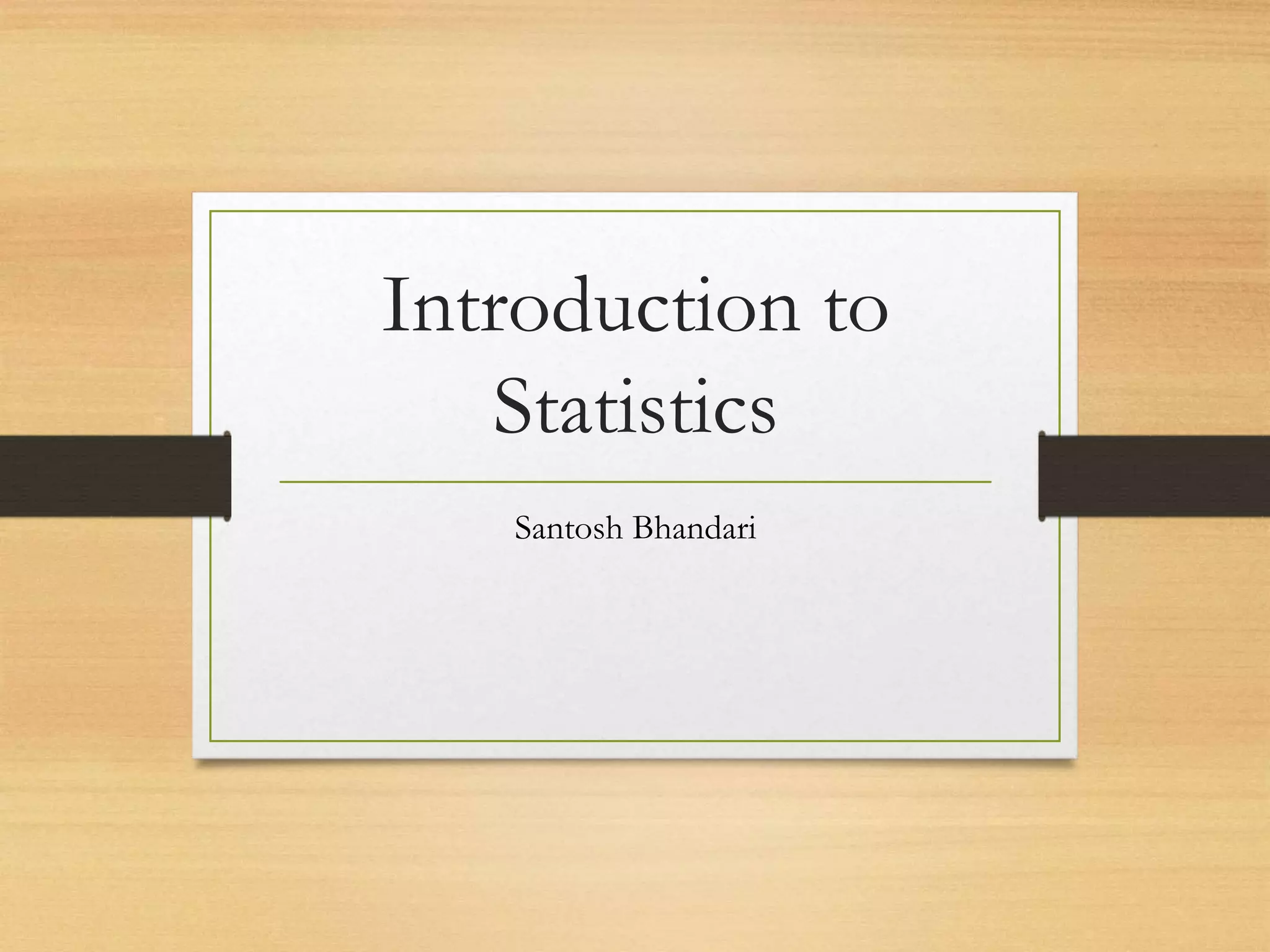 Introduction to statistics | PPTX | Science