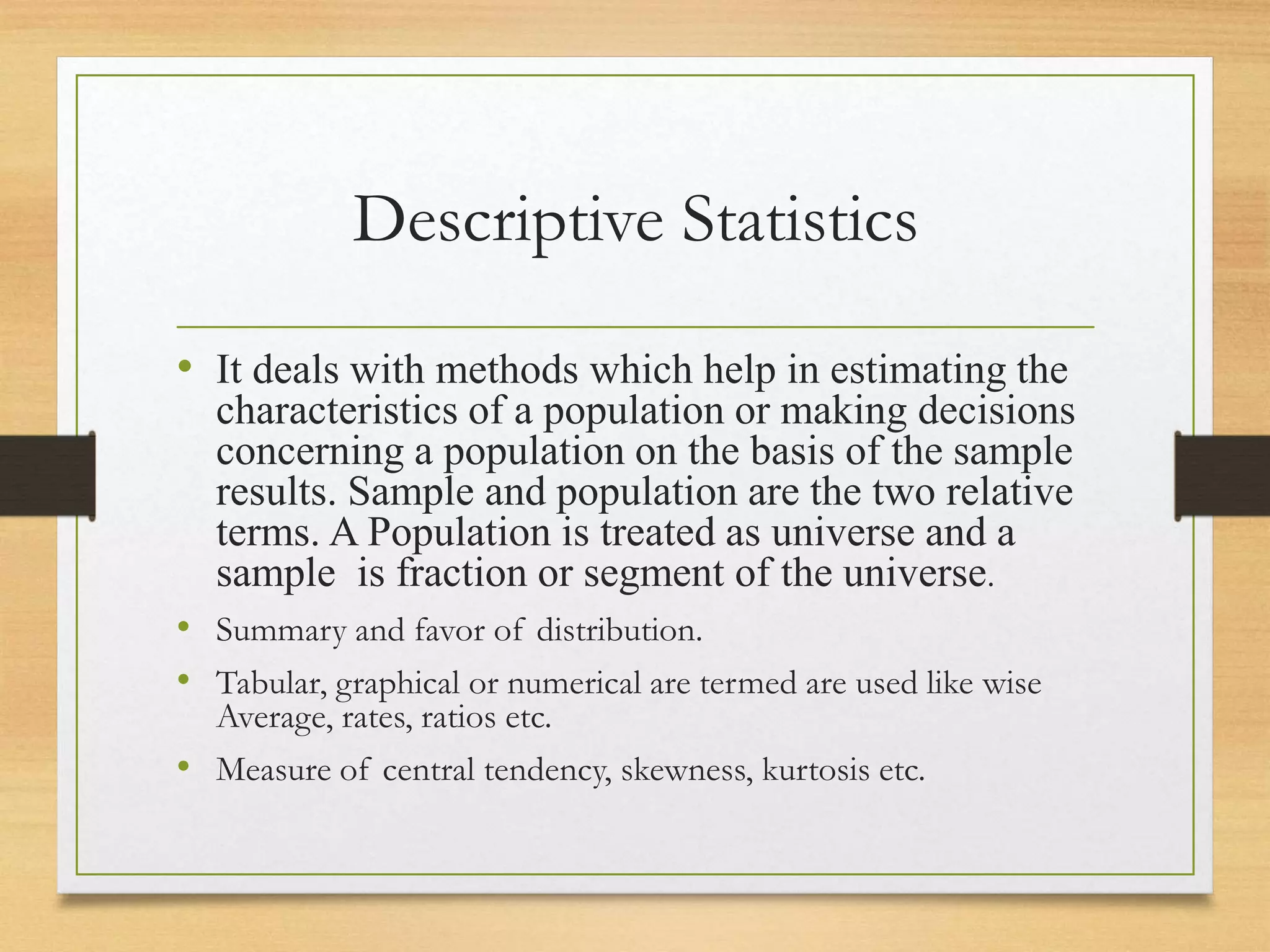 Introduction to statistics | PPTX