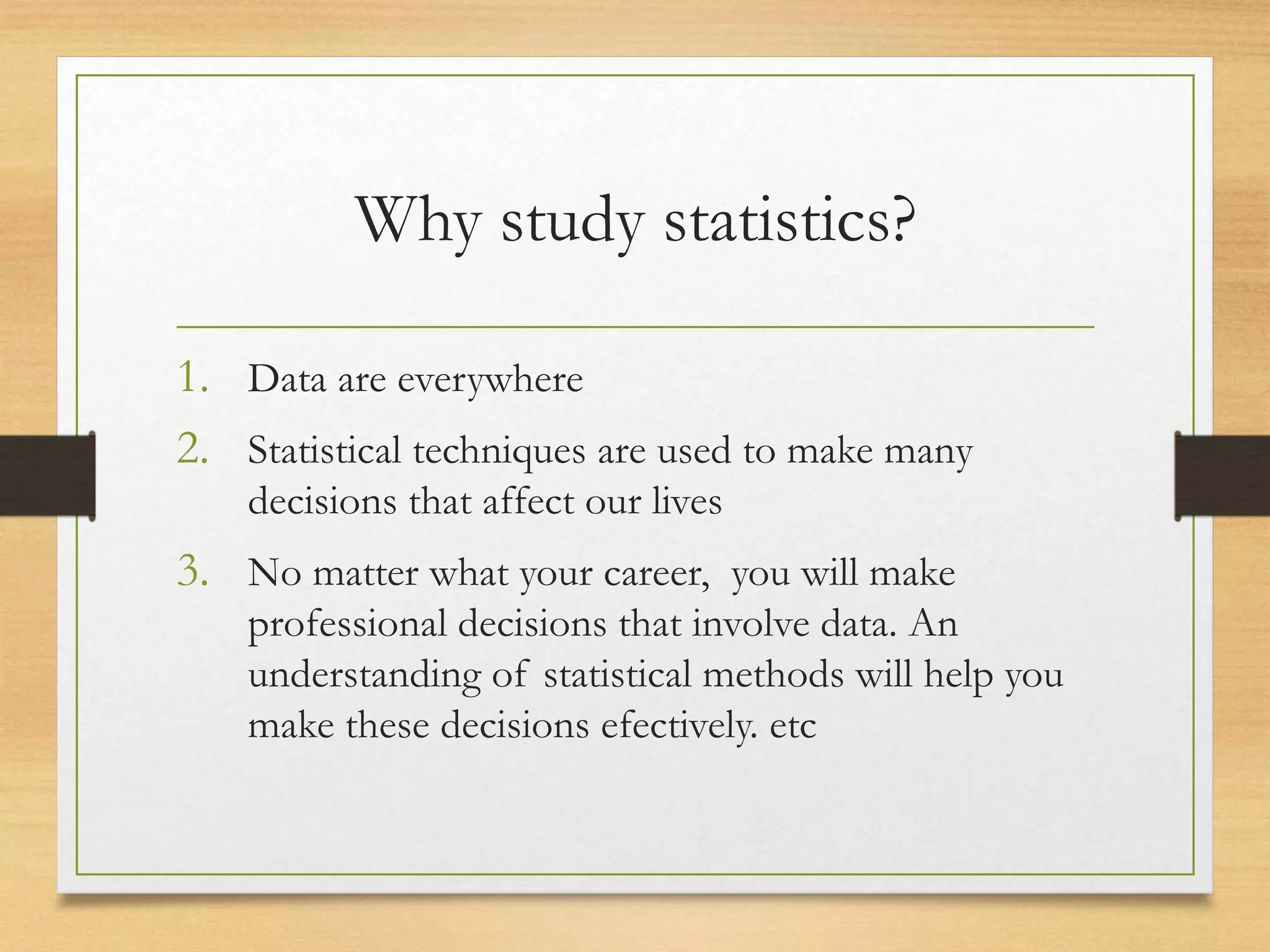 Introduction to statistics | PPTX