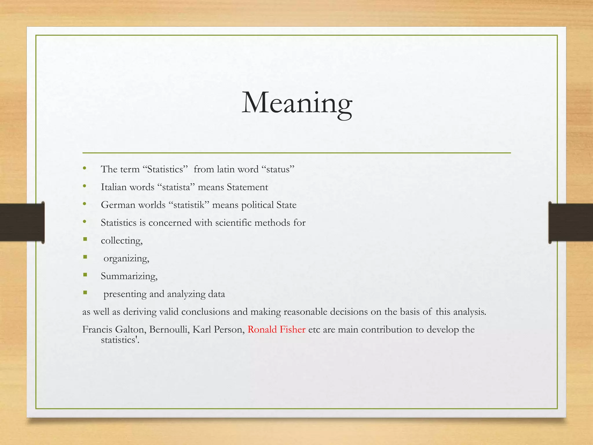 Introduction to statistics | PPTX