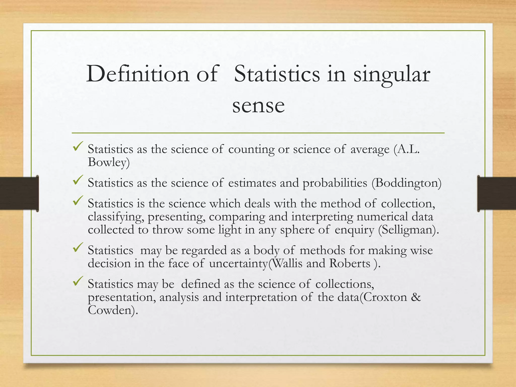 Introduction to statistics | PPTX