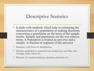 Introduction to statistics | PPTX