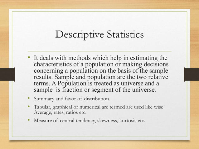 Introduction to statistics | PPTX | Science