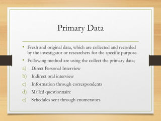 Introduction to statistics | PPTX