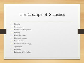 Introduction to statistics | PPTX