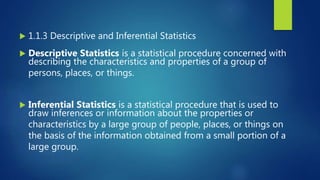 Introduction to statistics | PPT