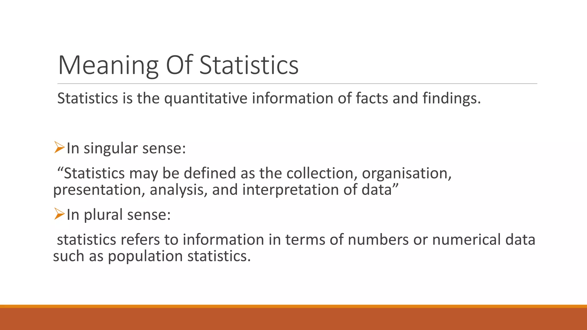 Introduction to statistics | PPTX