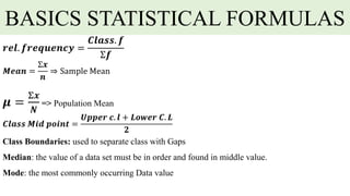 Introduction to statistics | PDF