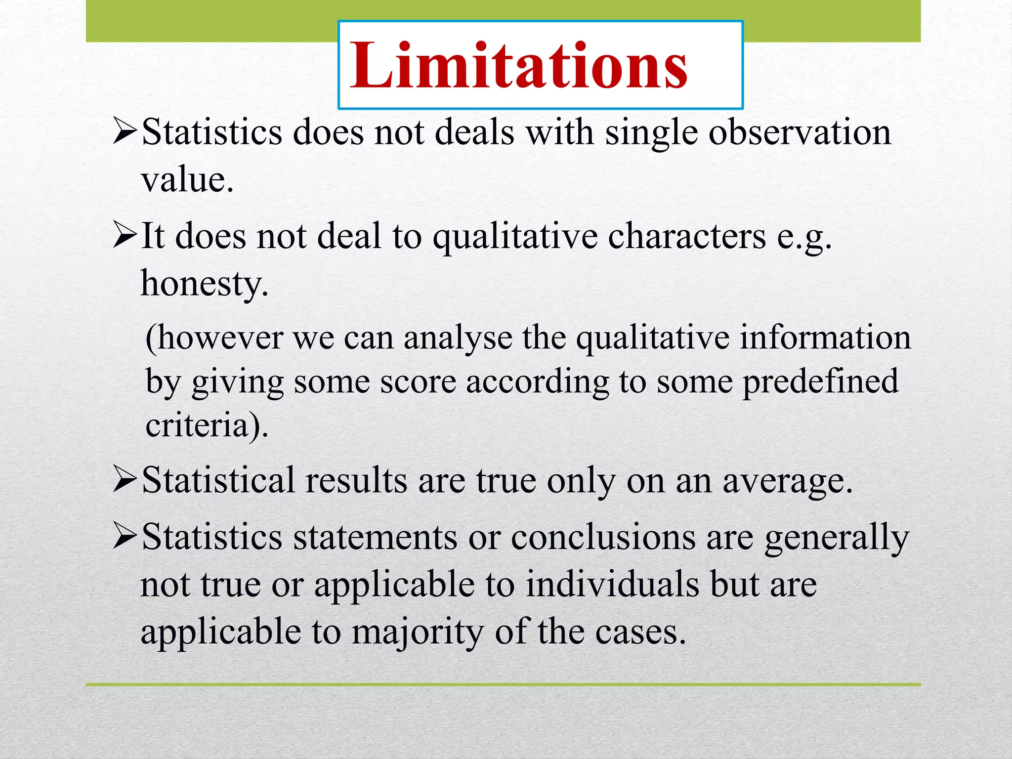 #1 Introduction to statistics | PPTX | Science